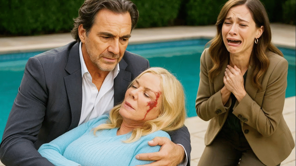 BREAKING NEWS: Ridge saves Brooke after she nearly drowns, Taylor is ...